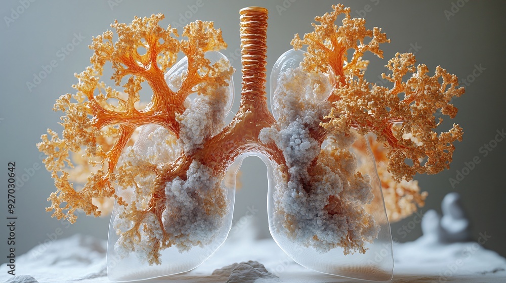 3D Human Lungs with Mucus Production: A realistic depiction of mucus ...