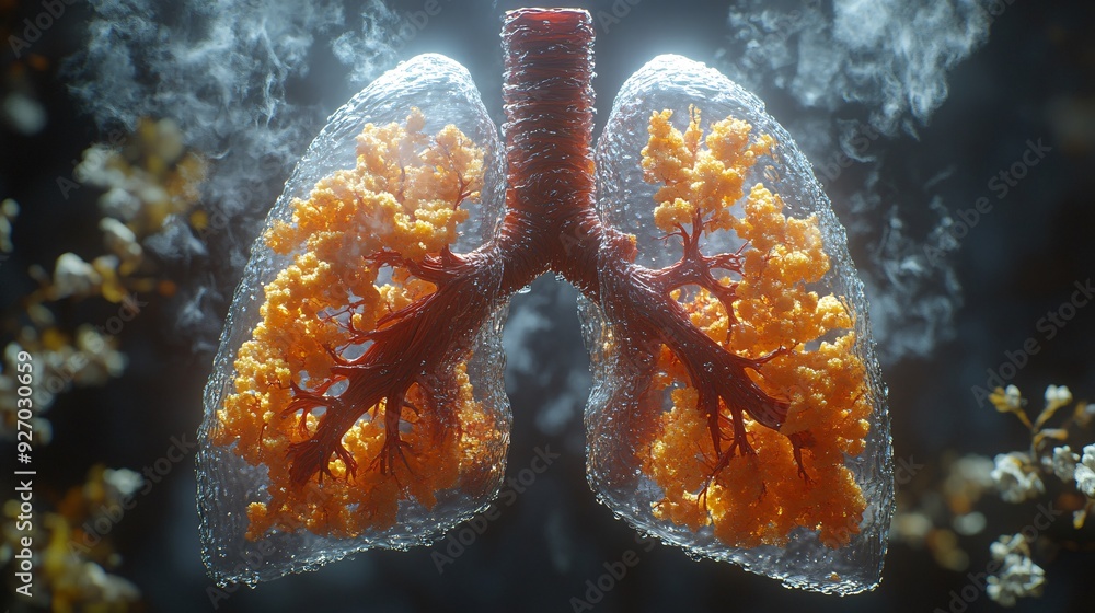 3D Human Lungs with Mucus Production: A realistic depiction of mucus ...