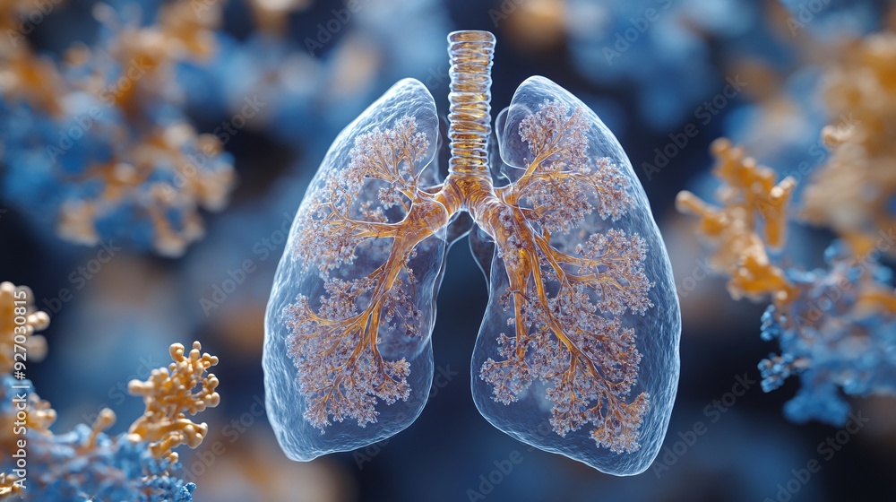 3D Human Lungs with Pleural Effusion: A detailed depiction of fluid ...