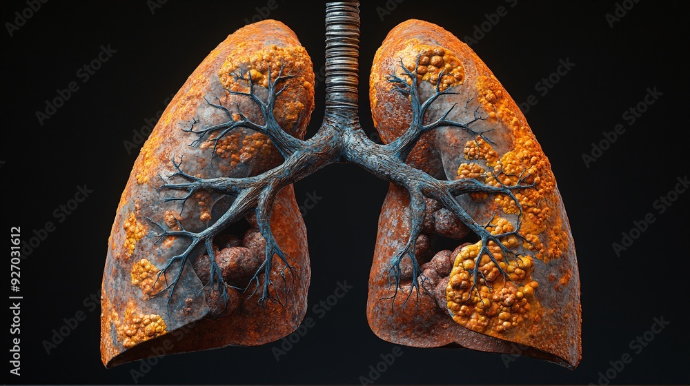 3D Human Lungs with Tuberculosis: A realistic depiction of lungs ...