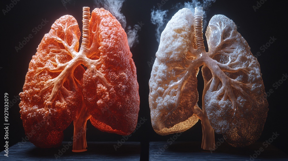 3D Lungs with Healthy vs. Smokers Comparison: A side-by-side comparison ... 3D Lungs with Healthy vs. Smokers Comparison: A side-by-side comparison ...