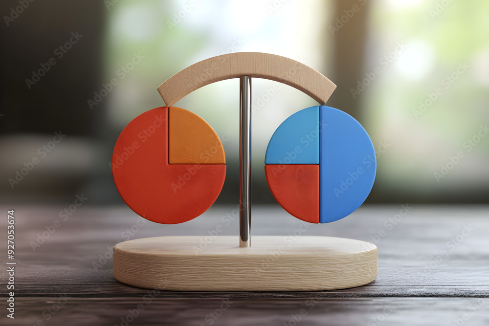 Competitive analysis, side-by-side comparison charts Stock Illustration ...