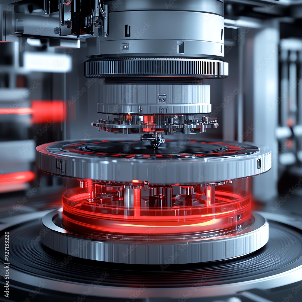 3D model of a machine using magnetic levitation technology for ...