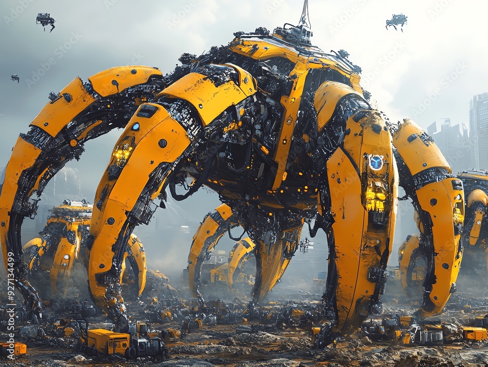 Conceptual design of a swarm of micromachines working together to ...