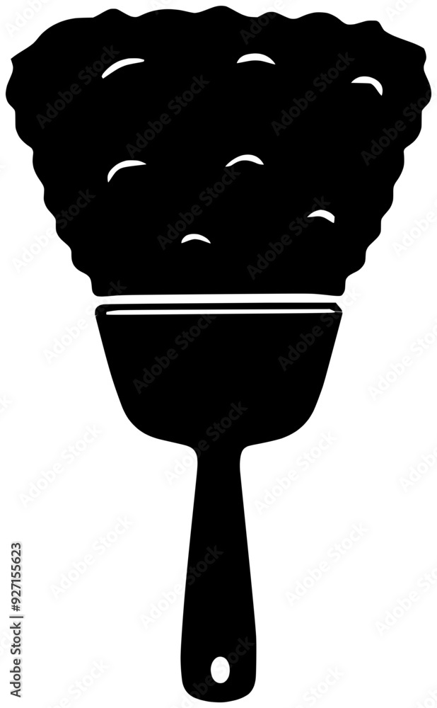 duster illustration cleaner silhouette housekeeping logo maid icon ...