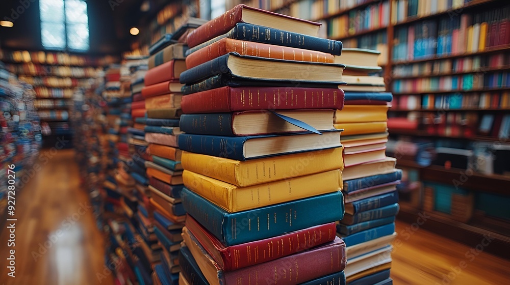 Towering stacks of worn textbooks and novels promise isolated wisdom ...