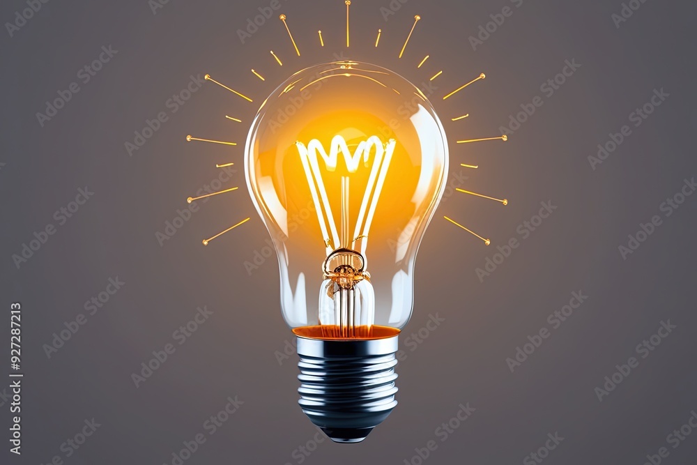 Transformative Insight: A Light Bulb Symbolizing Clever Ideas and ...