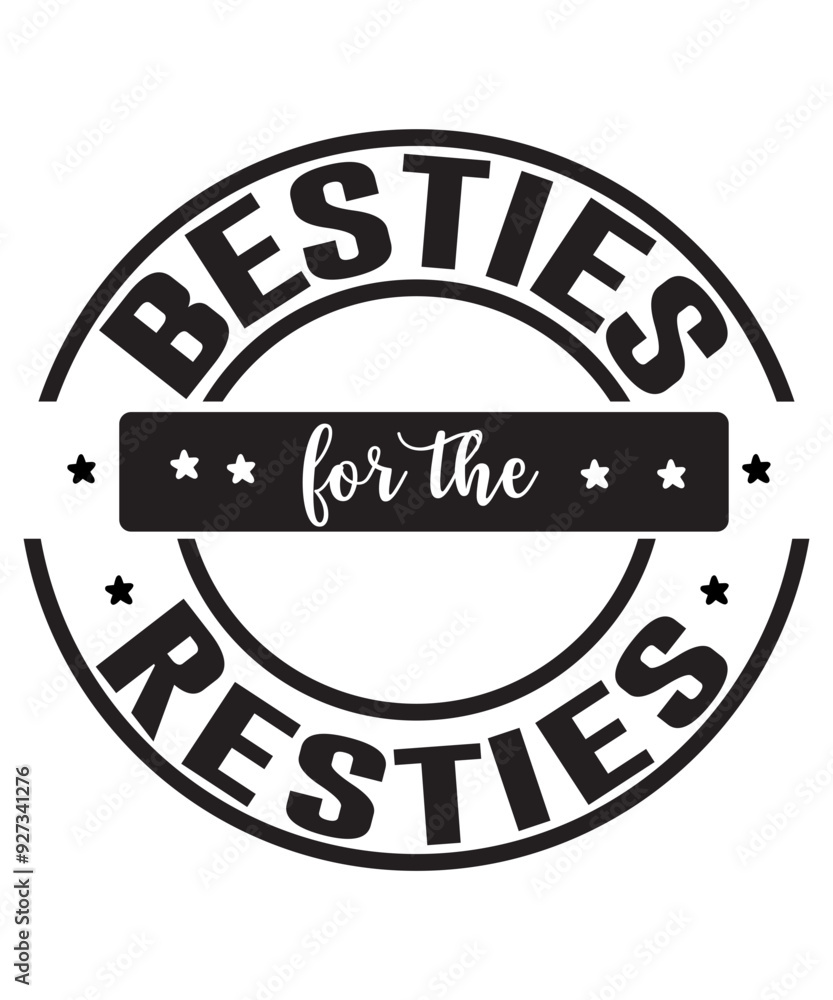Vettoriale Stock Friends Svg Bundle, Best Friends Signs, Friendship ...