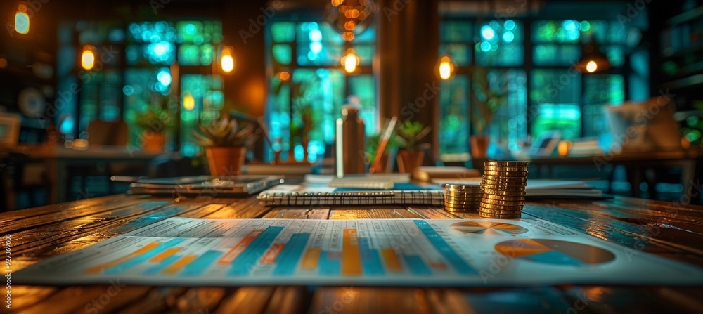 A gauge chart tracking performance metrics, with financial experts ...