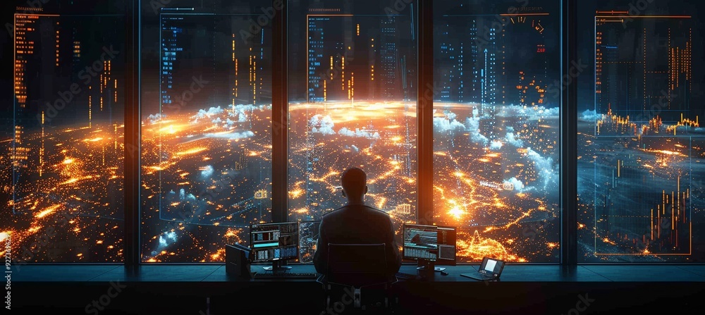 A gauge chart tracking performance metrics, with financial experts ...