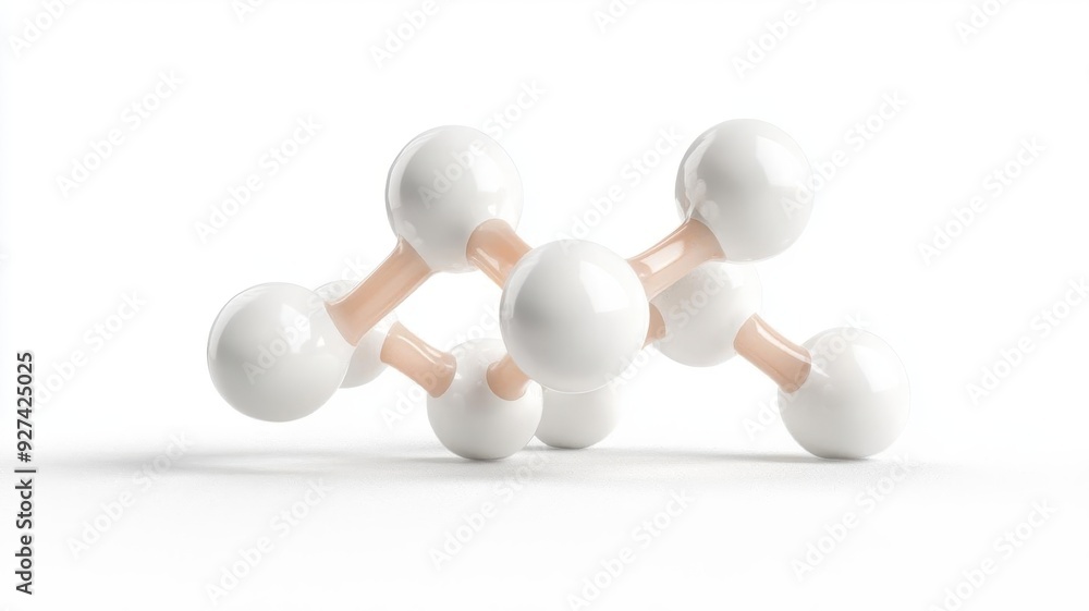 Foto de Molecular diagram of calcium hydroxide, chemical substance ...