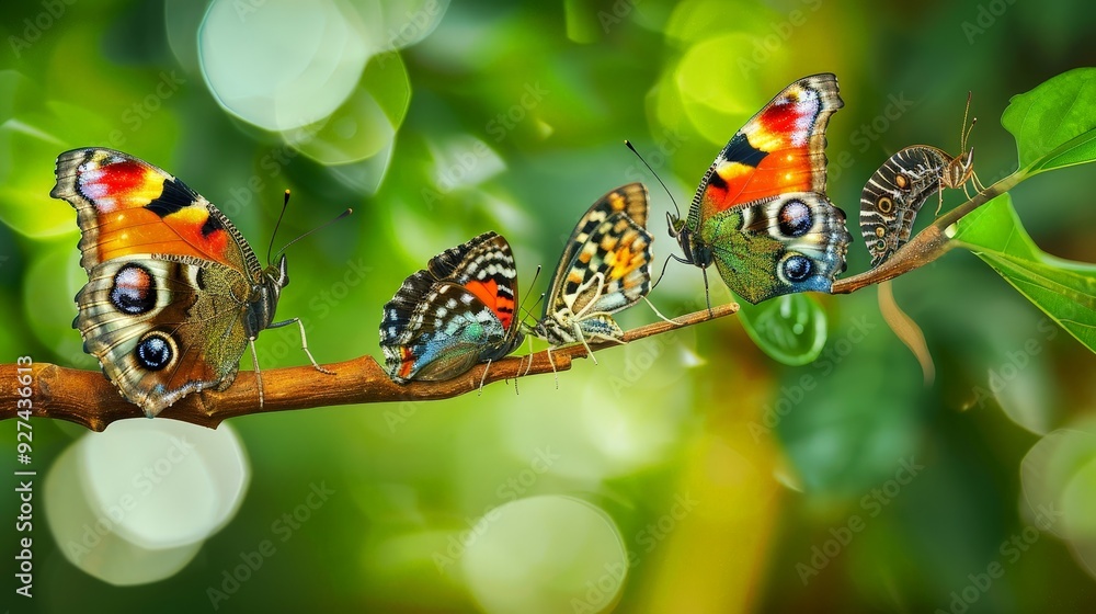 Explore the fascinating lifecycle of butterflies, from egg to larva ...