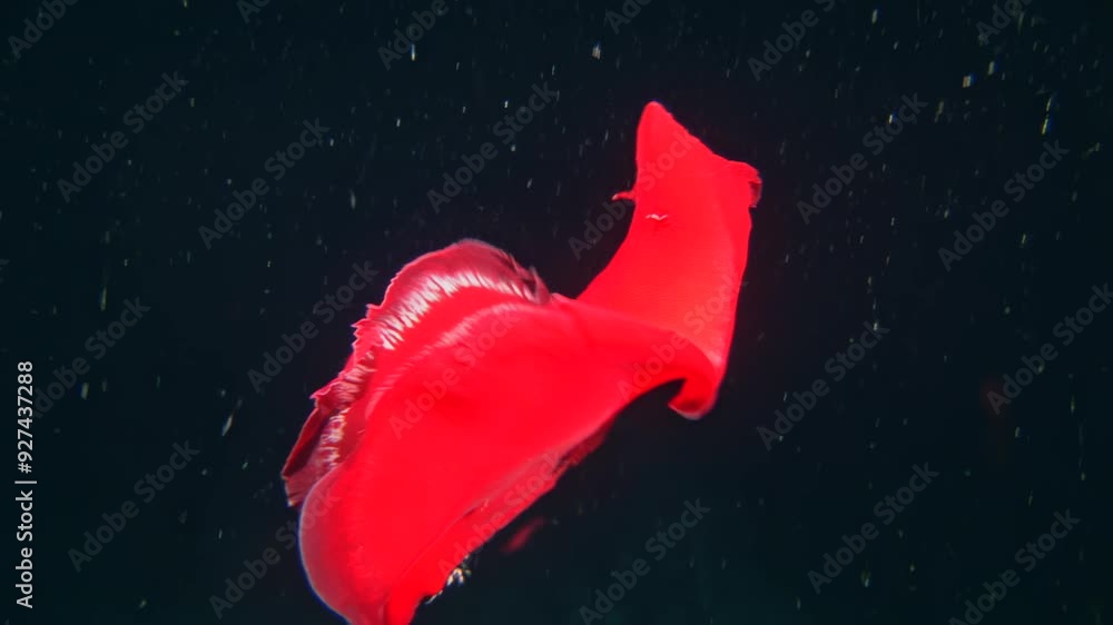 The Spanish dancer nudibranch, with its stunningly vivid red coloration ...