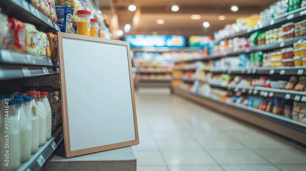 discount grocery signs, Minimalistic blank sign leaning against a wall ...