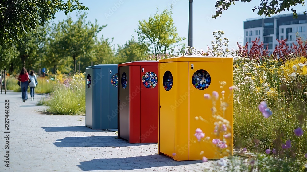 Smart city waste management system with AI-coordinated recycling and ...