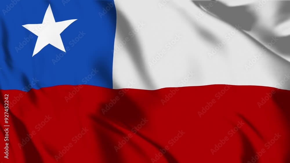 Chile National Flag, Chile Flag Waving, Flag Motion Graphics, Flag of ...