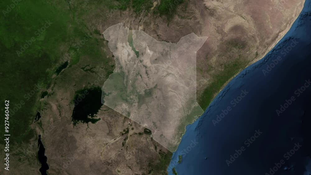 Zoom from Earth to Kenya. (Highlighted) World map province animation ...