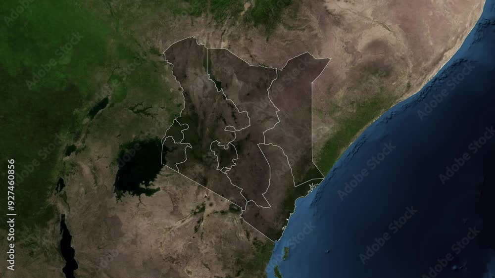 Zoom from Earth to Kenya. (with Provinces) World map province animation ...