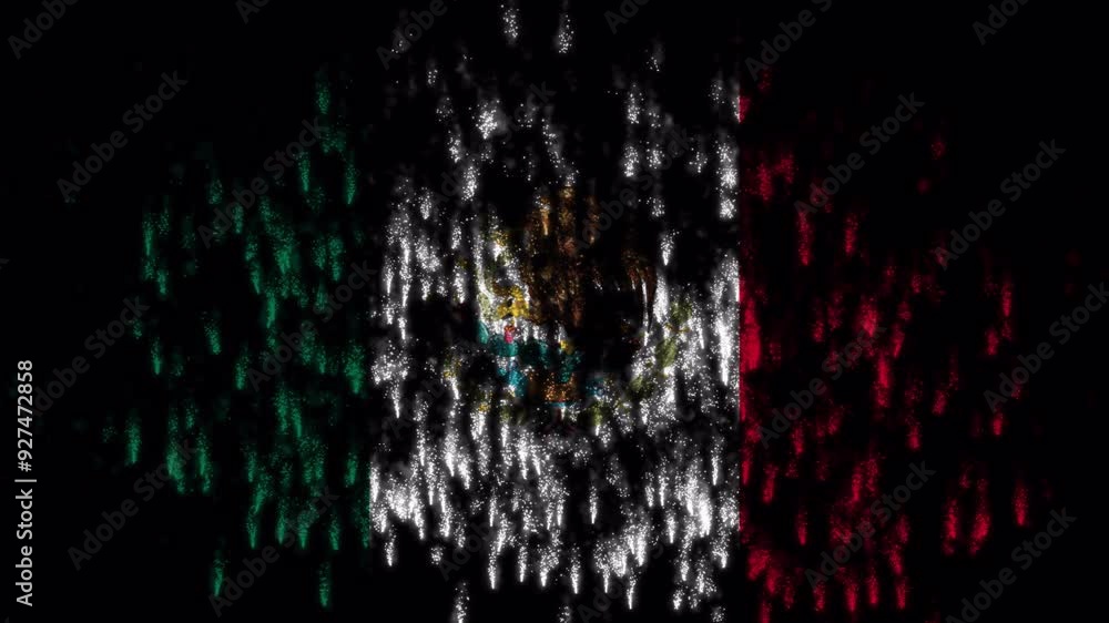 Mexico celebration with fireworks. Fireworks on transparent background ...