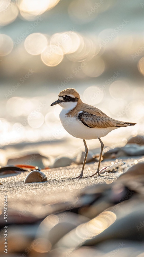 AI generator image of Malaysian Plover bird,Charadrius peroni is a ...