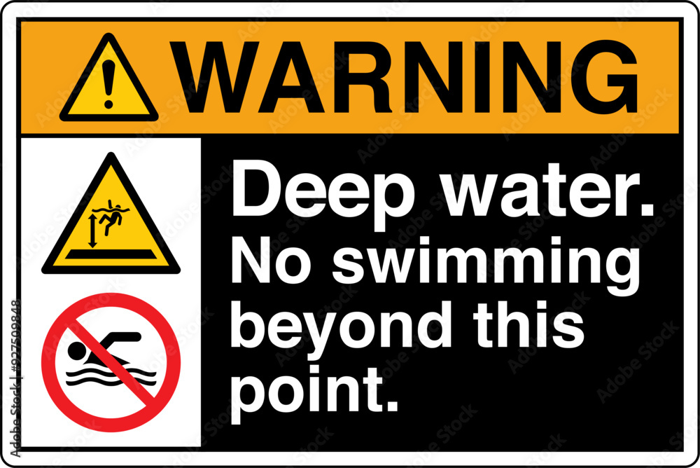 ANSI Z535 Safety Sign Marking Label Two Symbol Pictogram Standards ...