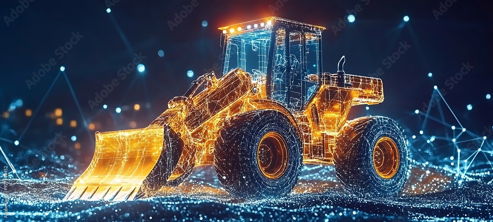 Smart digital backhoe loader, ai in construction project management ...