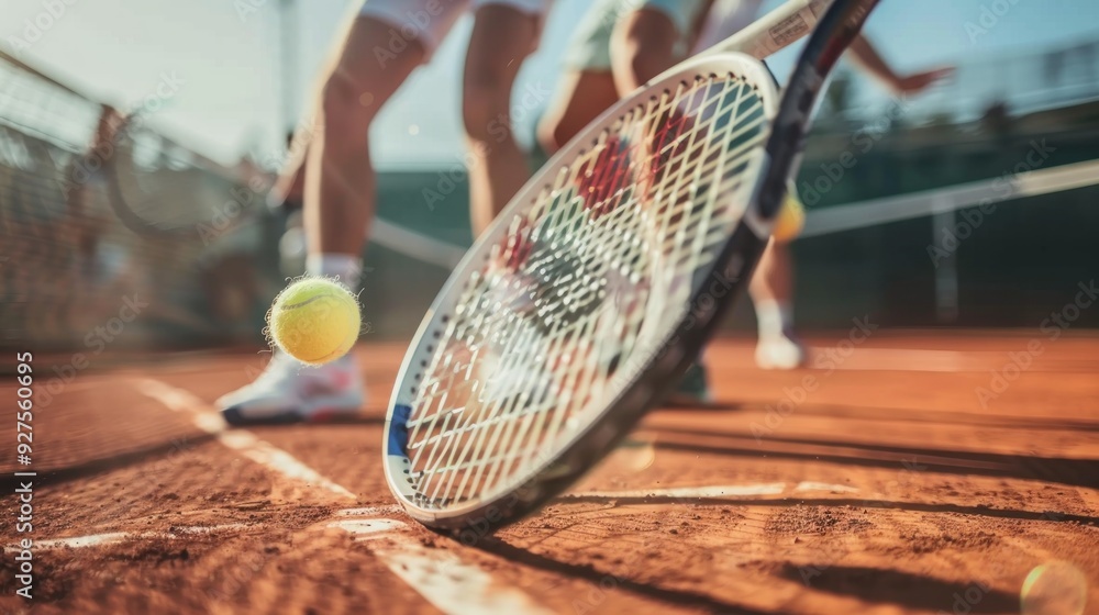 Partners, Tennis match, Ready to hit, Ball, Opponents, Tennis, Standing ...