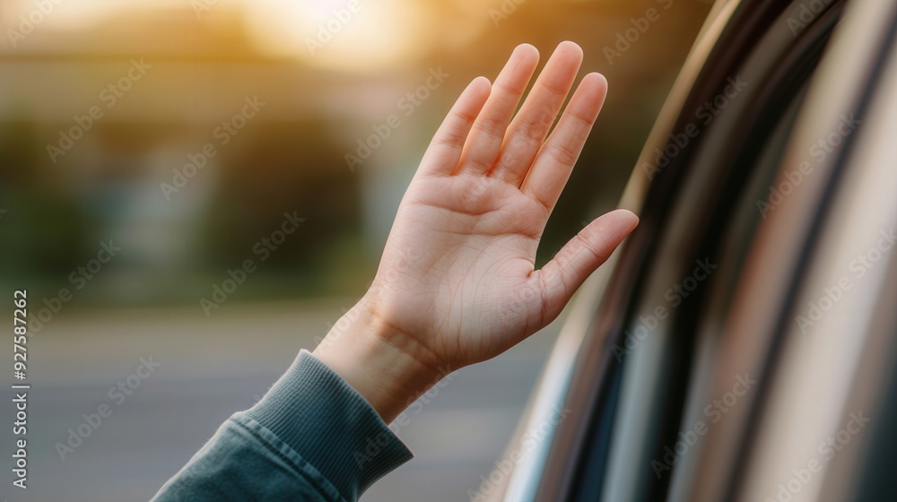 Farewell Wave from the Car Window, a student bids an emotional goodbye ...
