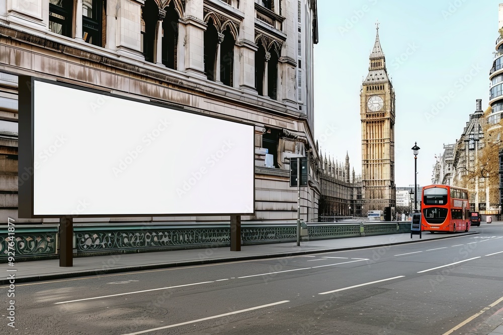 A high-resolution, 4K billboard mockup showcasing an advertisement in ...