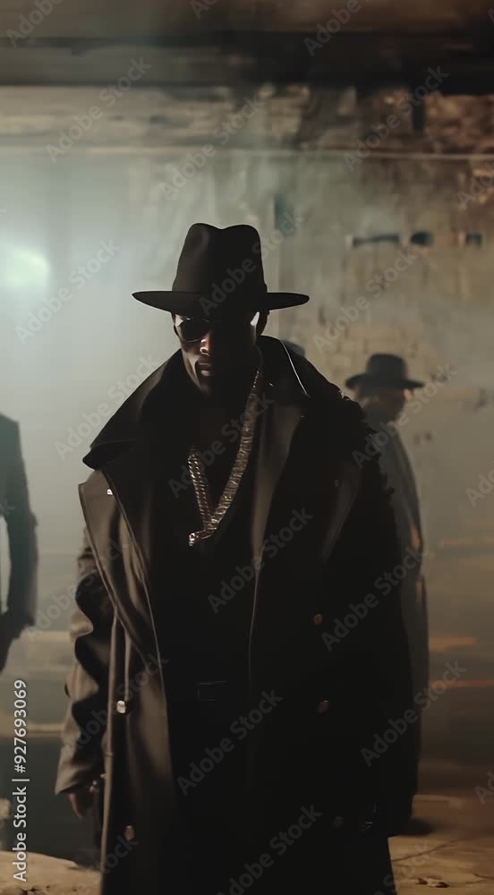 Gritty Underground Rapper Music Video Set in a Dark Warehouse gangster ...