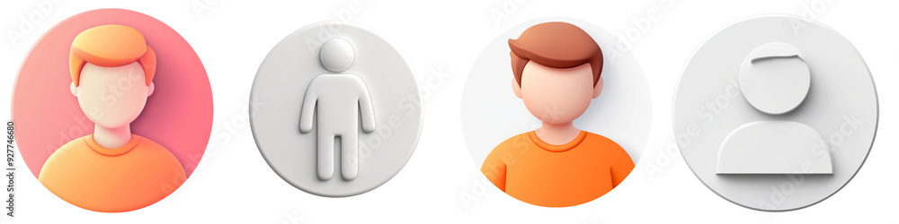 Figure clipart collection, symbol, logos, icons isolated on transparent ...