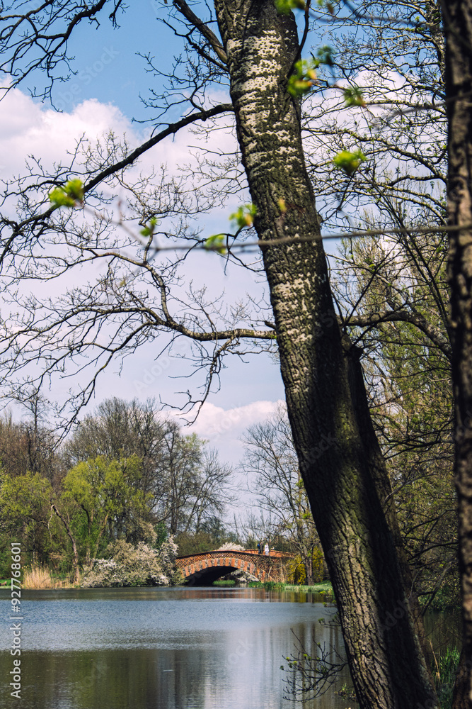 Wilanow Park, part of the Wilanow Palace and Gardens in Warsaw ...
