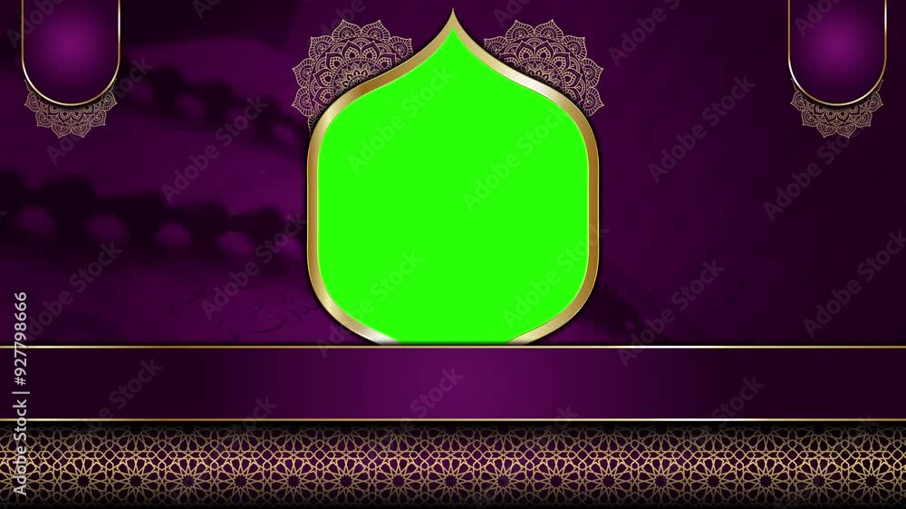 animated luxury islamic Arabic background , muslim design video ...