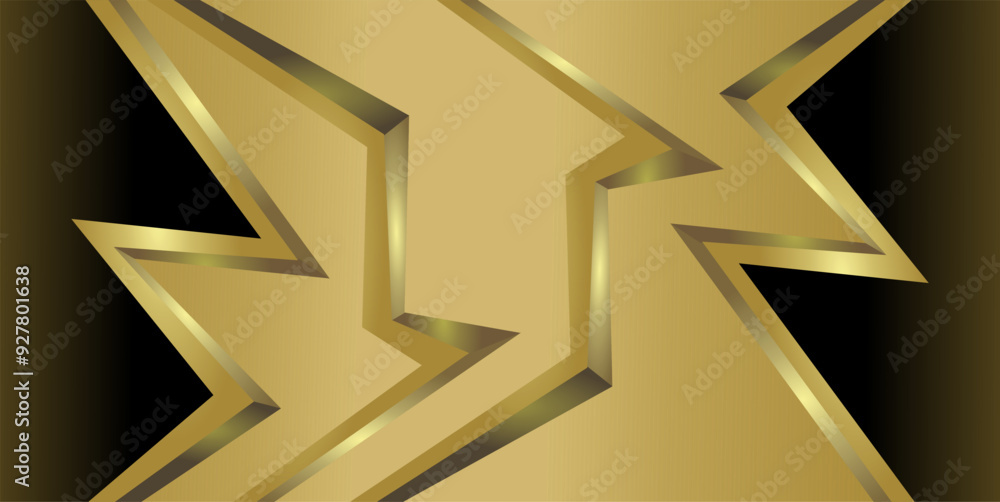 composition of empty space, zig zag lines and geometric abstract fields ...