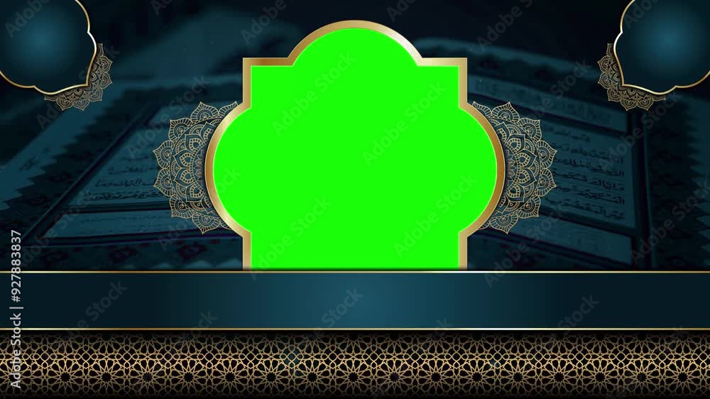 animated luxury islamic Arabic background , muslim design video ...