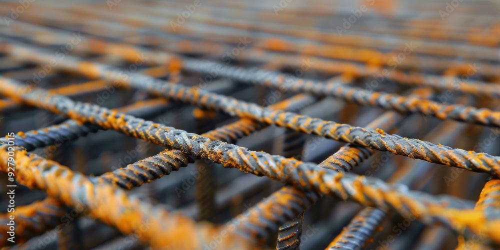 Steel pipes for pulling cables through square reinforcement mesh to ...