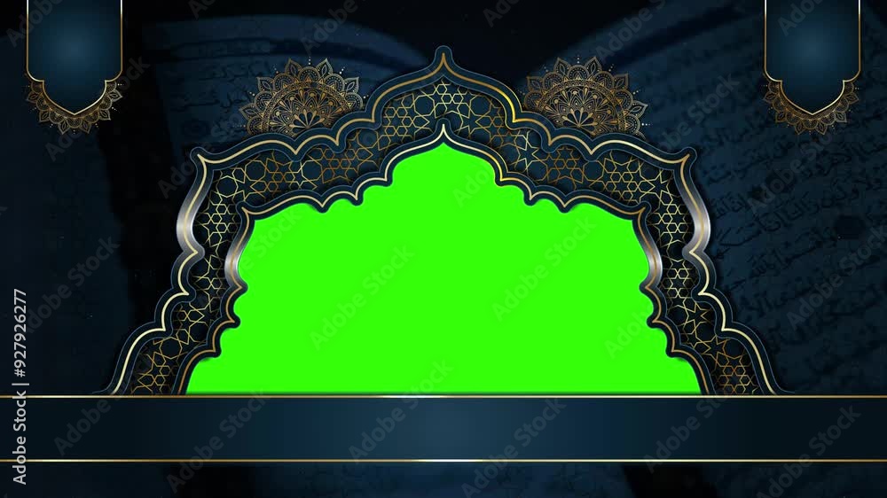 animated luxury islamic Arabic background , muslim design video ...