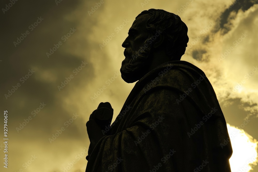 Captivating silhouette of abraham, the father of faith, in a striking ...