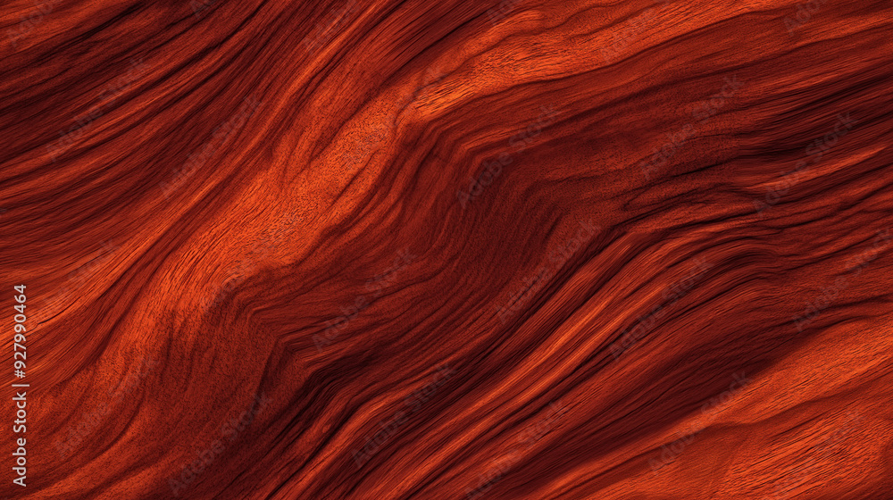 rich mahogany wood grain texture with deep red-brown tones and subtle ...