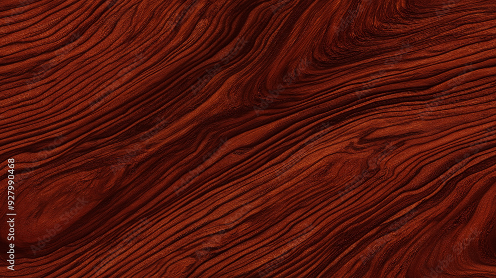 rich mahogany wood grain texture with deep red-brown tones and subtle variation Stock ...