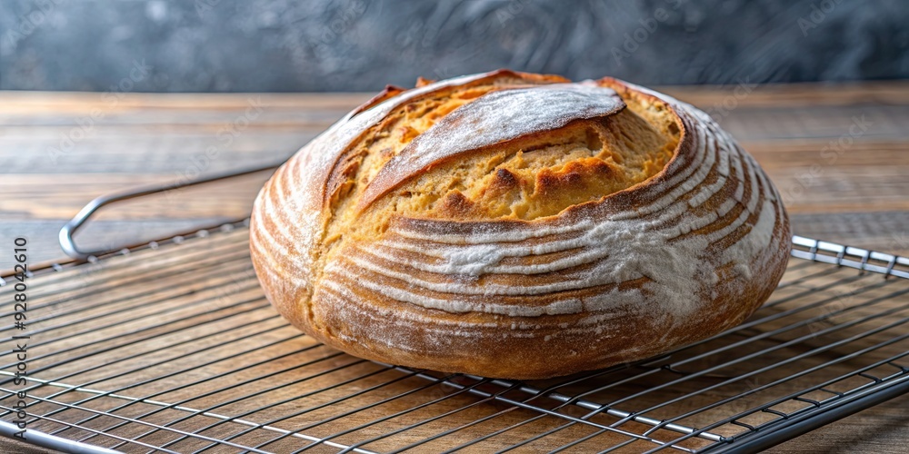 Sourdough bread cooling on wire rack, Sourdough, bread, cooling, wire ...