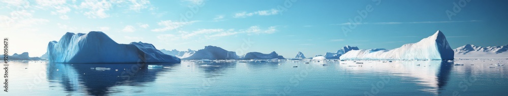 Glacial Enchantment: Anime-Style Iceberg Vistas Illuminate the Majesty ...