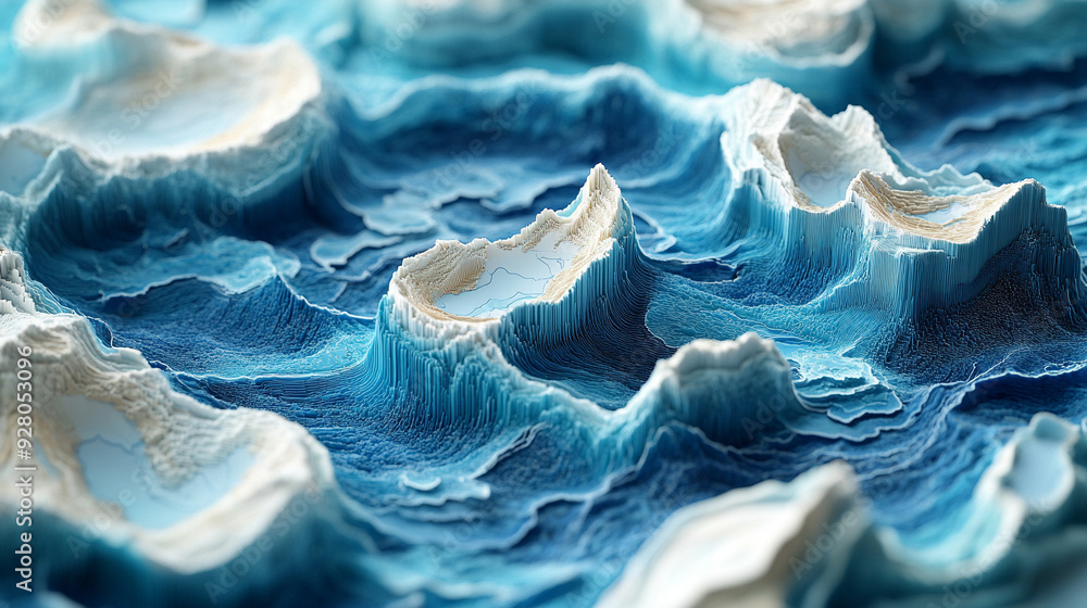 GIS geodata mapping concept showcasing detailed layers of geographic ...