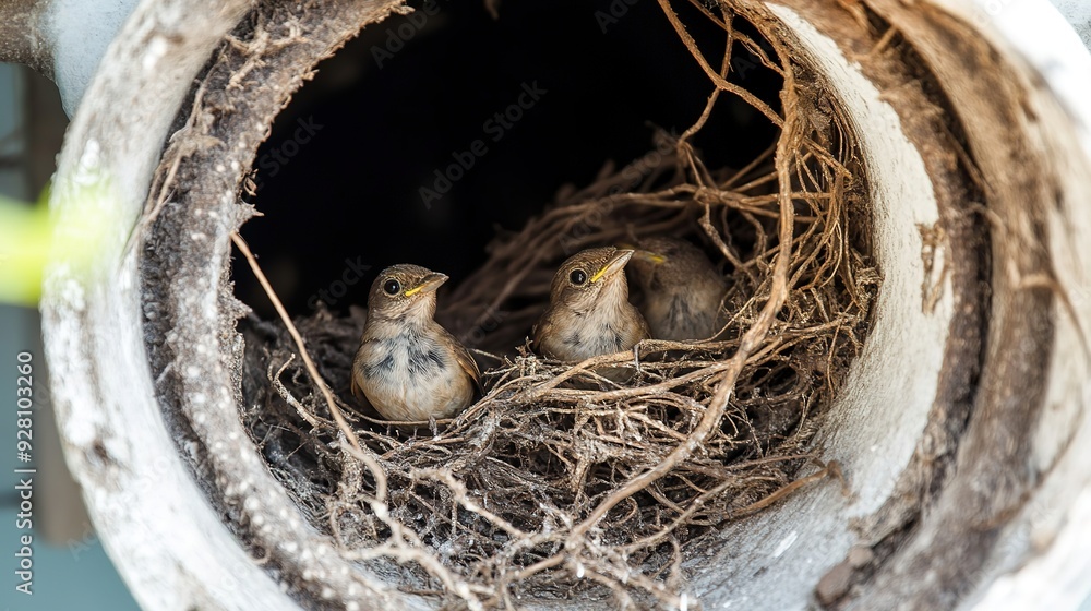 Birds Nest Removal from Clogged Duct Service: A Visual Depiction of a ...