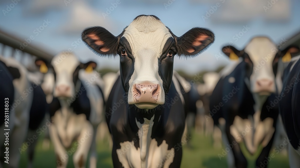 A spacious dairy farm with cows walking freely between pasture and ...