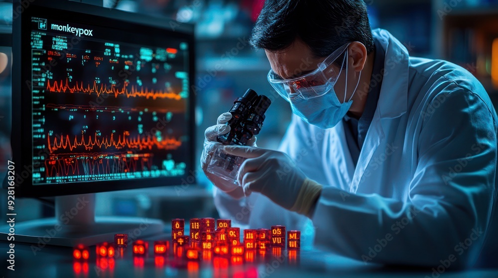 Monkeypox virus analysis laboratory examination and testing, Monkeypox ...