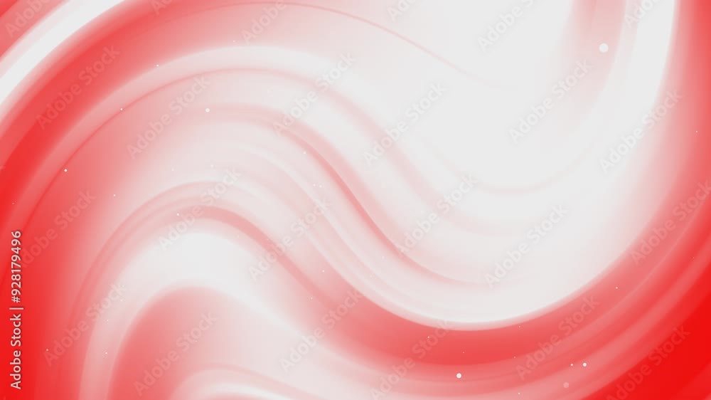 Animated Red and white swirling abstract background with white specks ...