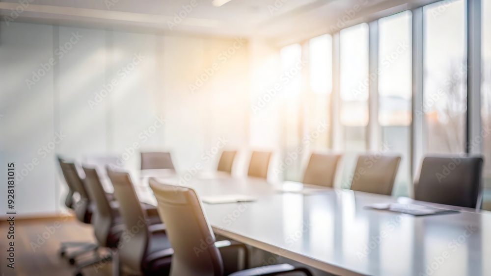 Office Meeting Room Blur - Soft-focus background featuring an office ...