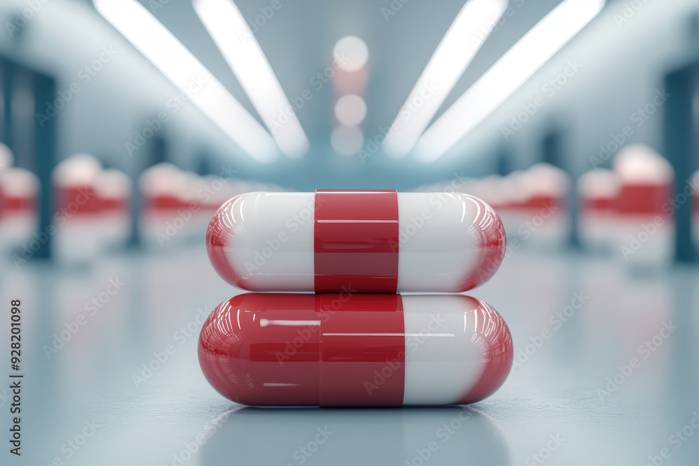 Explore the futuristic ambiance of a high-tech pharmaceutical lab ...