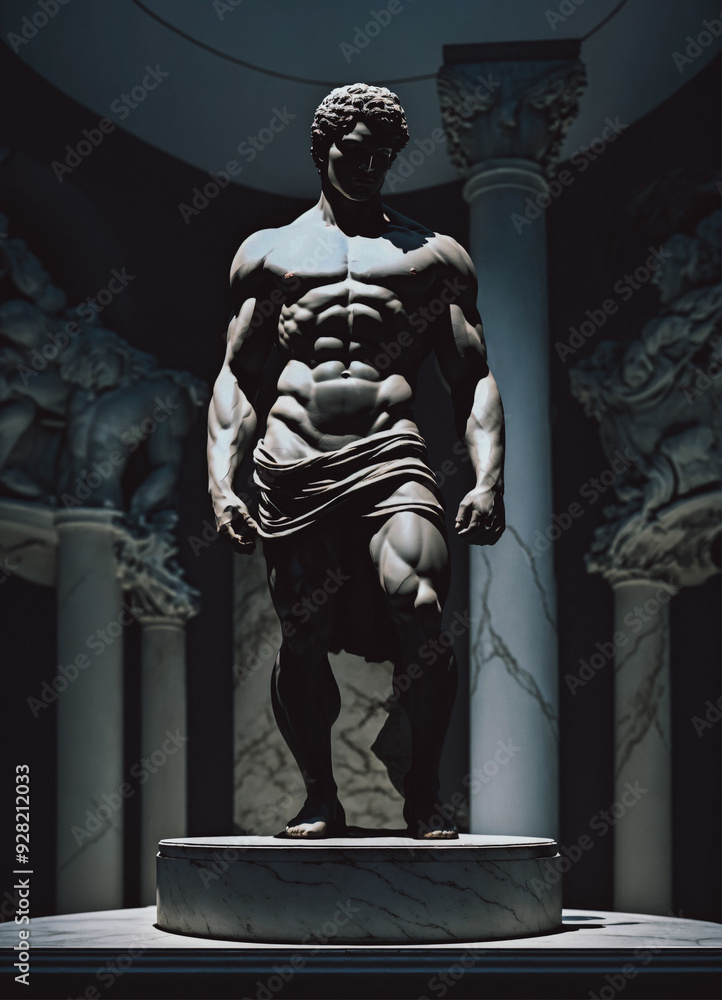 statue of justice in the city An ultra-detailed digital painting of a ...